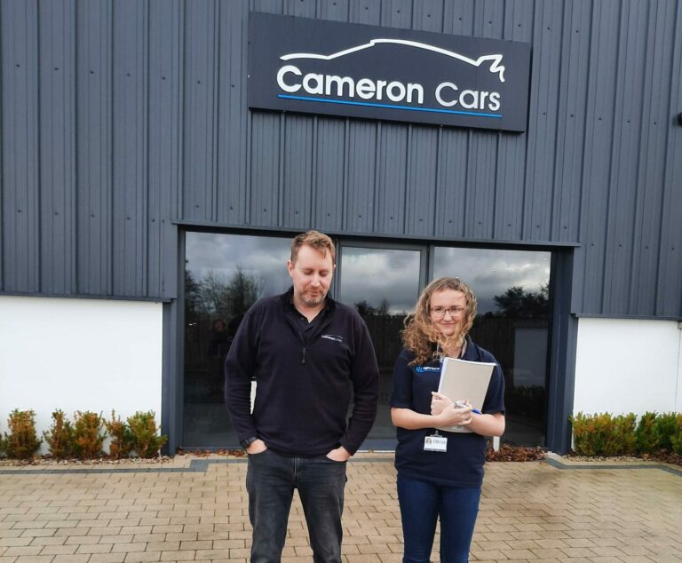 Cameron Cars now on equal playing ground for competition due to full fibre broadband - Hyperfast NI